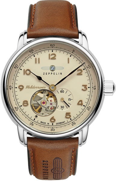 Zeppelin 9666-5 horloge | Méditerranée | Open Heart – horlogedokter.be